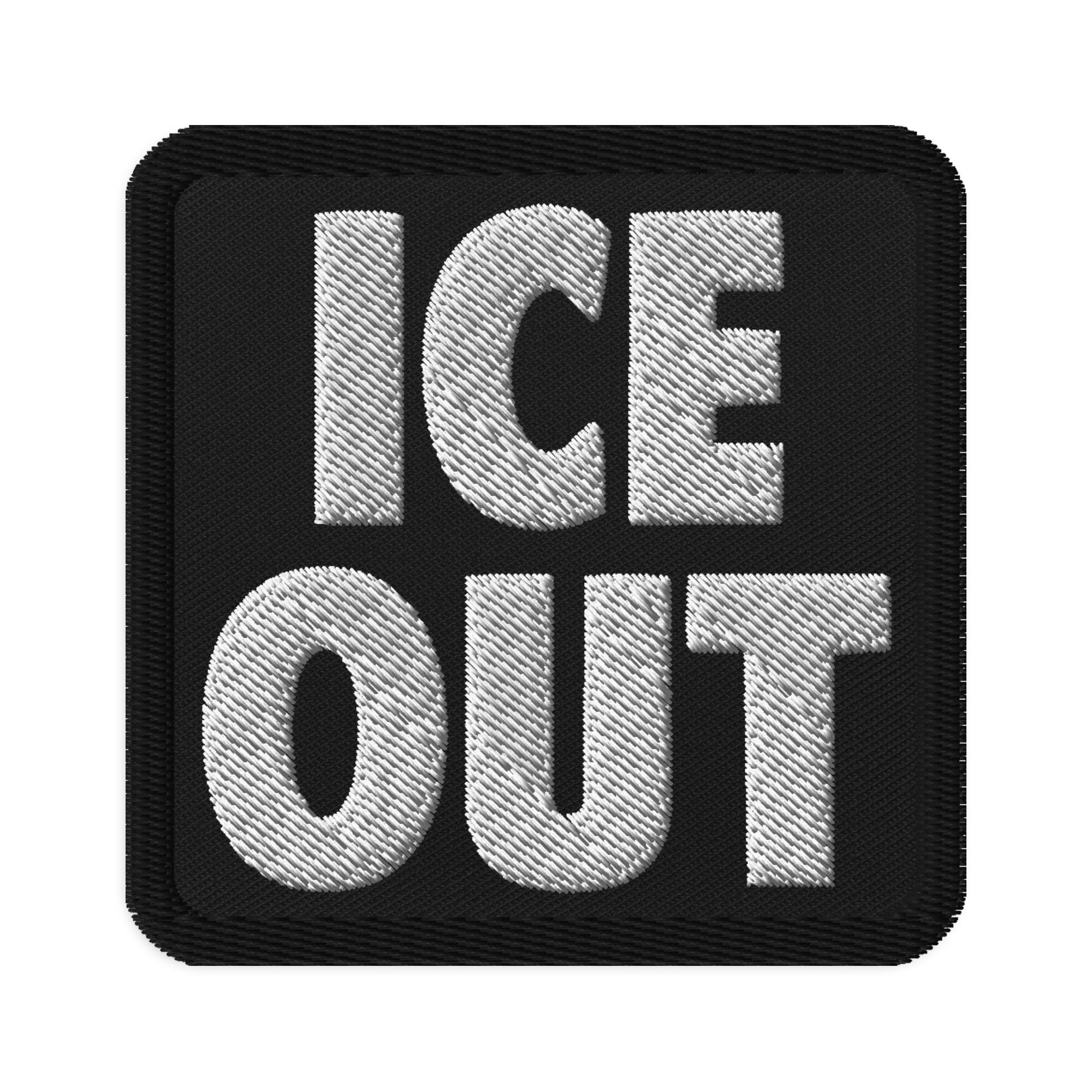 Ice Out Embroidered Patch